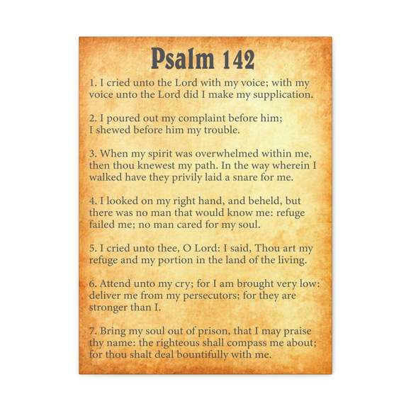 Express Your Love Gifts | Art | Scripture Sign Psalm 42 Chapter Gold Bible Canvas Christian Wall ...